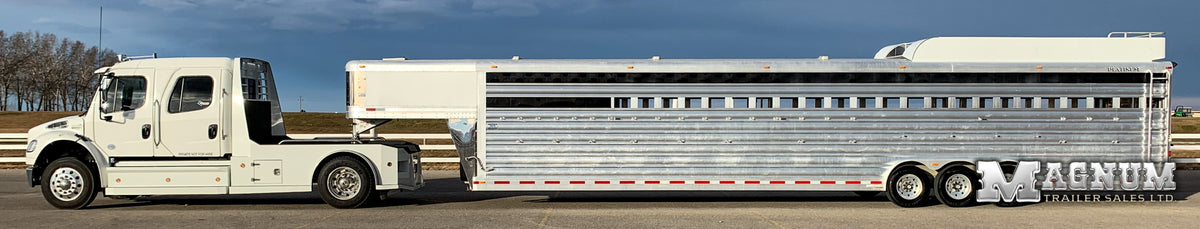 Platinum Coach 8' x 42' Aluminum Gooseneck Stock Trailer *Can Be Order ...