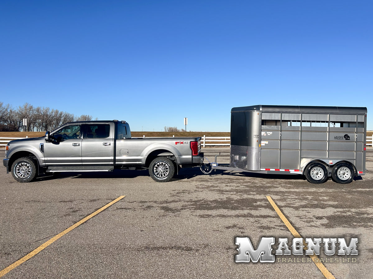 Maverick 2 Horse Bumper Pull Trailer Angle Haul High Side - Charcoal ...